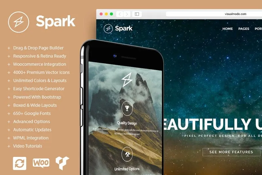 Spark WordPress Theme • GNU Elements